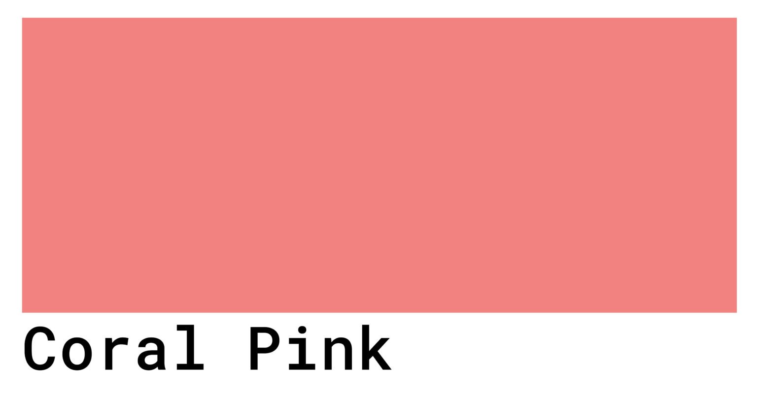 Coral Pink Color Codes - The Hex, RGB and CMYK Values That You Need