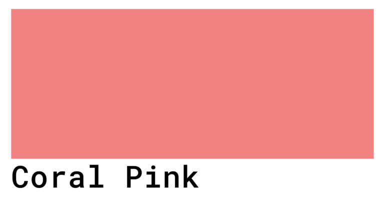 Coral Pink Color Codes - The Hex, RGB and CMYK Values That You Need
