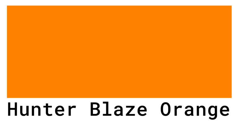 Hunter Blaze Orange Color Codes - The Hex, RGB and CMYK Values That You ...