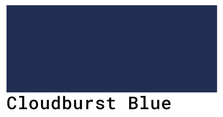 Cloud Burst Blue Color Codes - The Hex, RGB and CMYK Values That You Need