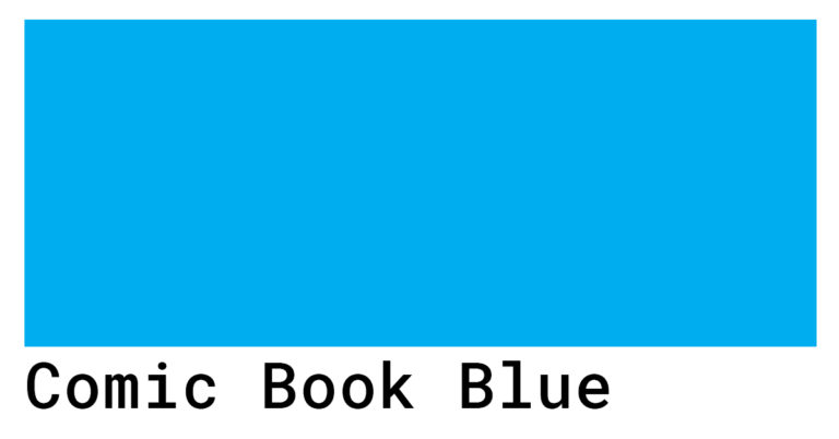 Comic Book Blue Color Codes - The Hex, RGB and CMYK Values That You Need