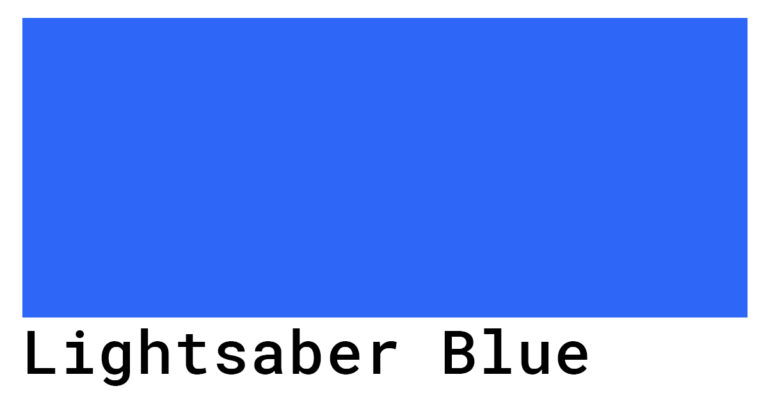 Lightsaber Blue Color Codes - The Hex, RGB and CMYK Values That You Need