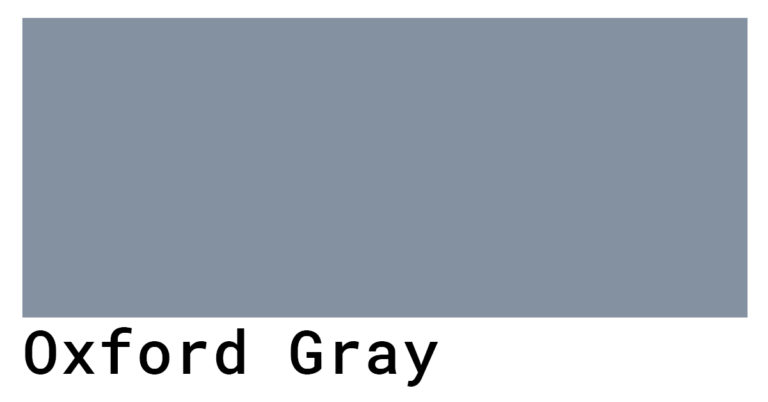 Oxford Gray Color Codes - The Hex, RGB and CMYK Values That You Need