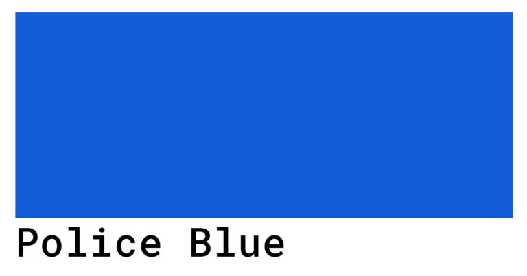 Police Blue Color Codes - The Hex, RGB and CMYK Values That You Need