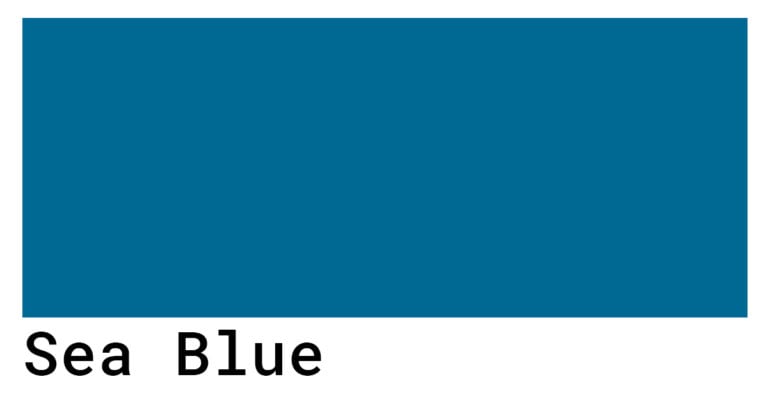 Sea Blue Color Codes - The Hex, RGB and CMYK Values That You Need