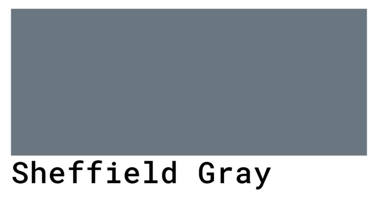 Sheffield Gray Color Codes - The Hex, RGB and CMYK Values That You Need