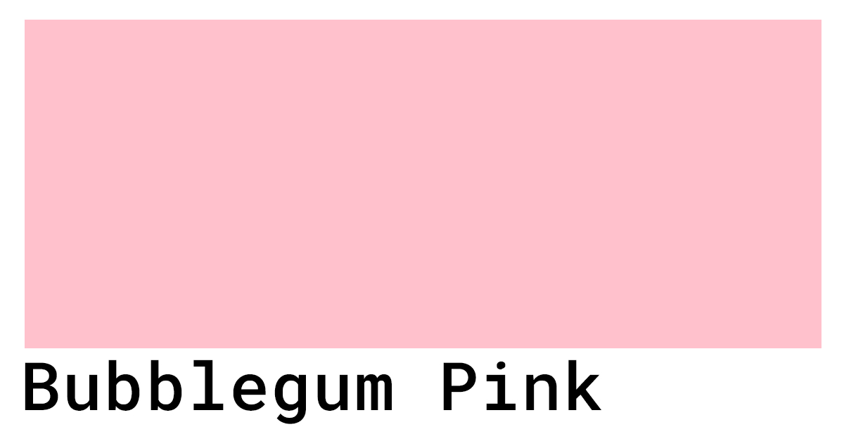 Bubblegum Pink Color Codes The Hex RGB And CMYK Values That You Need