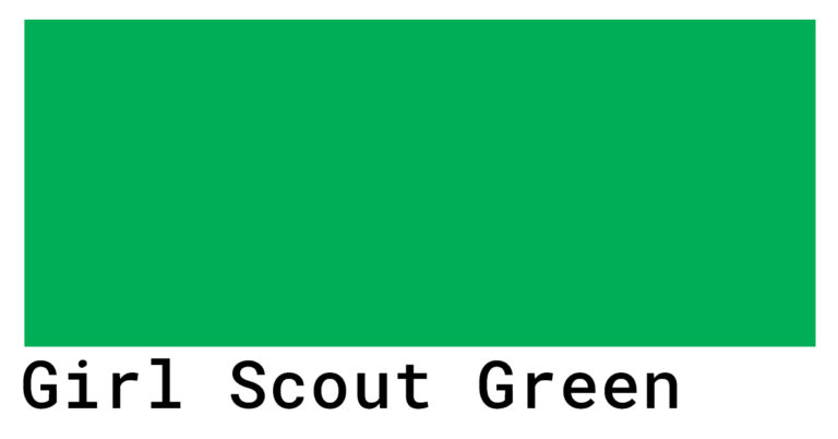Girl Scout Green Color Codes - The Hex, RGB and CMYK Values That You Need