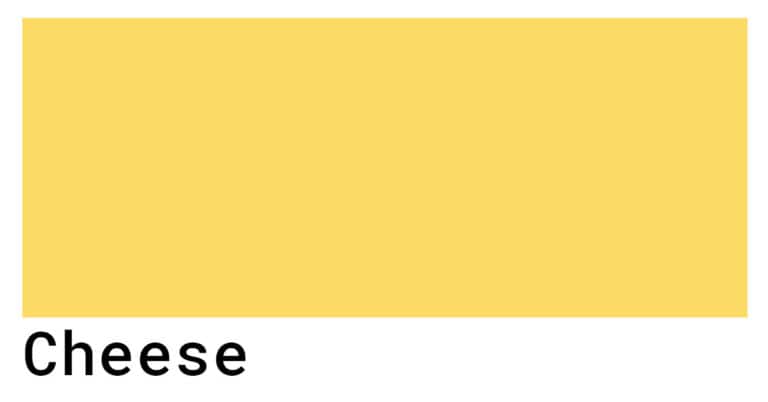 Cheese Color Codes - colorcodes.io