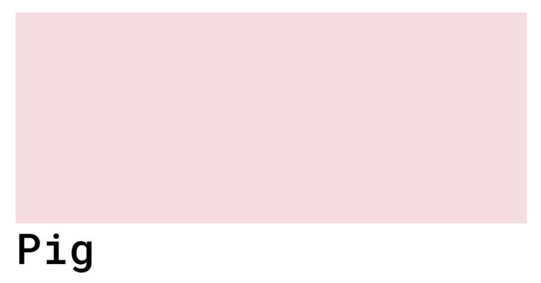 Pig Color Codes - colorcodes.io