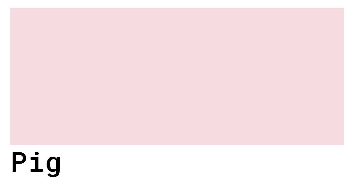 Pig Color Codes - colorcodes.io
